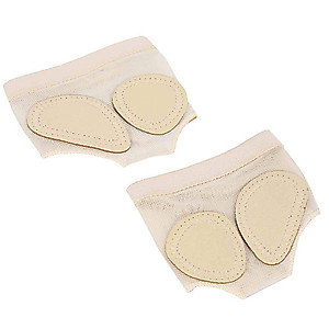 Lyrical Ballet Belly Dance Foot Thongs Dance Paw Pad Shoes Half Sole Foot Toe Pad Support Fitness Accessory Foot Thongs for Dance Girls