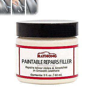 Alkyne Leather Filler,Leather Filling Paste,New Car Leather Filler Repair Cream,Leather Color Restorer Conditioner for Filling or Repairing Holes Scratches (1pc)