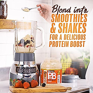 PBfit All-Natural Peanut Butter Powder, Peanut Butter Powder from Real Roasted Pressed Peanuts, 8g of Protein 8% DV (15 oz.)