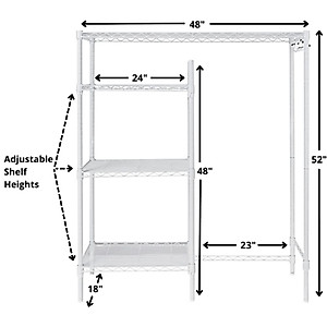 DormCo Suprima Adjustable Shelving - The Shelf Supreme - White