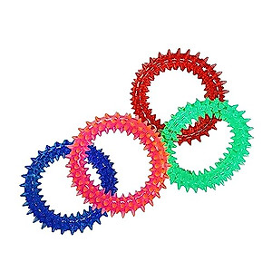 Lerpwige Pet Ring-Shape Molar Rod Durable Chew Toy Puppy Teething for Teething Cleaning Dog Ring Chew Ring Toy Teeth Cleaning Dog Teething Toy for Teeth Cleaning