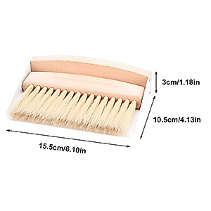 LYSLDH Magnetic Table Brush Desktop Dustpan Set for Crumbs Kitchen Broom Cleaning Tool Save Space Durable Natural Wood Practical