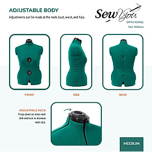 Dritz Sew You Adjustable Dress Form, Medium