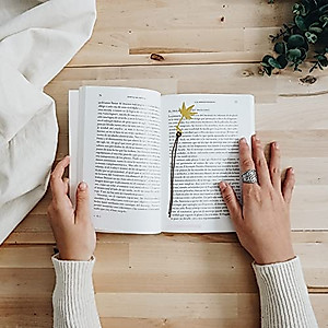 Teaseniy Hollow Metal Bookmarks, 8 Pcs Pretty Bookmarks Set with Lanyard Book Markers for Book Lovers Writers Readers Children Teens Adults