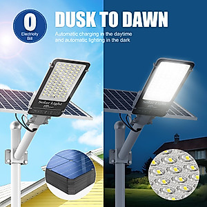 WYWNA 6000W Solar Street Lights Outdoor and 5000W Solar Street Lights Outdoor