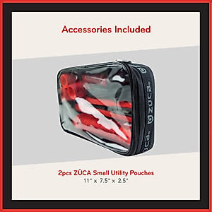 Zuca Artist Backpack With Two Vinyl-Lined Utility Pouches, Black