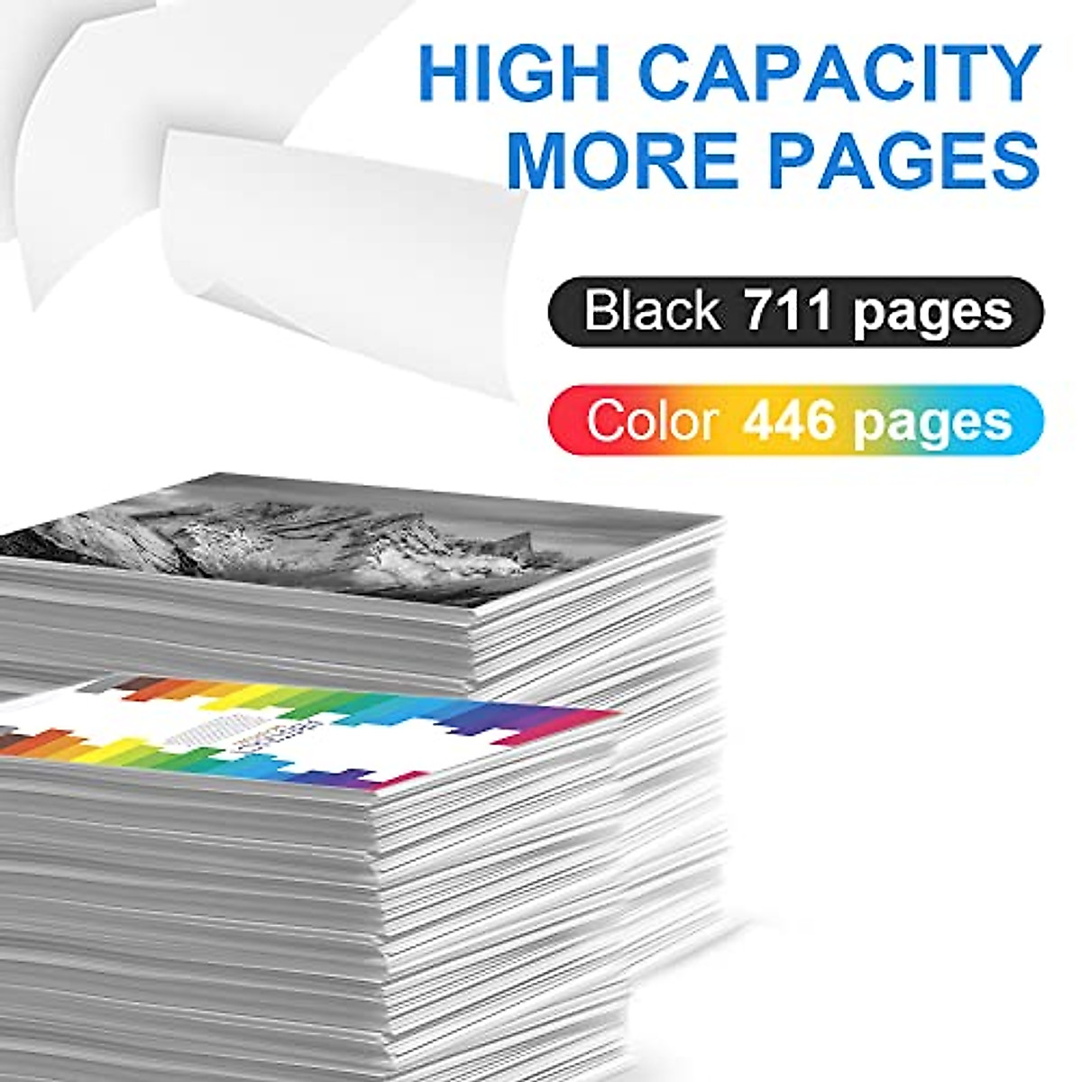 FAcms Remanufactured Ink Cartridge Replacement for HP 63 63XL 63XL for Envy 4520 4512 4513 4516 OfficeJet 3830 5255 5258 DeskJet 1112 1110 3630 3632 3634 2130 2132 (2 Black 1 Tri-Color)