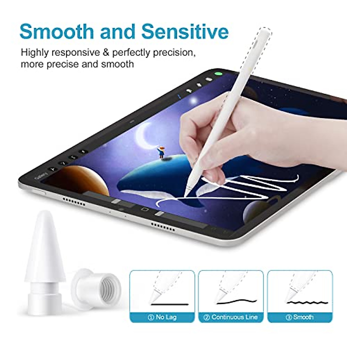 Replacement Tips for Stylus Pen (4 Pack)