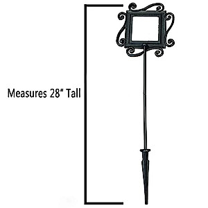 GiftsForYouNow Personalized Memorial Garden Stake Featuring Cross with Leaves Design, 28 x 8.5 Inches, Cemetery Grave Marker, Memorial Gift, Memorial Plaque