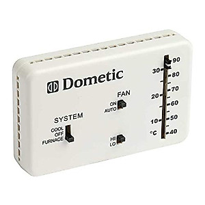 Dometic 3106995.032 OEM Thermostat 6-Wire Analog Control Heat & Cool | Replacement for The Duo-Therm 3106995.032 Thermostat.