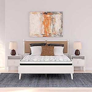 Signature Design by Ashley Full Size Chime 8 Inch Medium Firm Innerspring Mattress with Pressure Relief Quilt Foam
