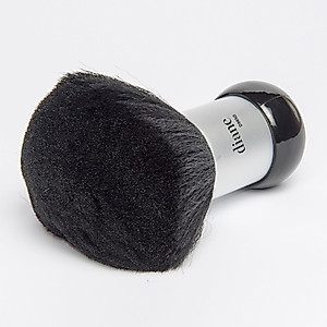 Diane Neck Duster Brush for Hair Cutting, Removes Loose Hair from Neckline and Ears, Soft Nylon Bristles, Stand Up Base, 5”, Medium