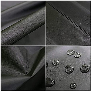 IDOXE Outside Patio Heater Cover Top for Standing Heat Lamp Waterproof with Zipper Classic Terrace Round Propane Fire Sense Gas Black Heater Head Covers Outdoor Stand Up