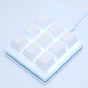 9 Keys OSU Gaming Keyboard, Mini RGB Macro Programming SimPad Support Hot-swap Switch Customize Mechanical Gaming Keypad (Color : Black Switch)