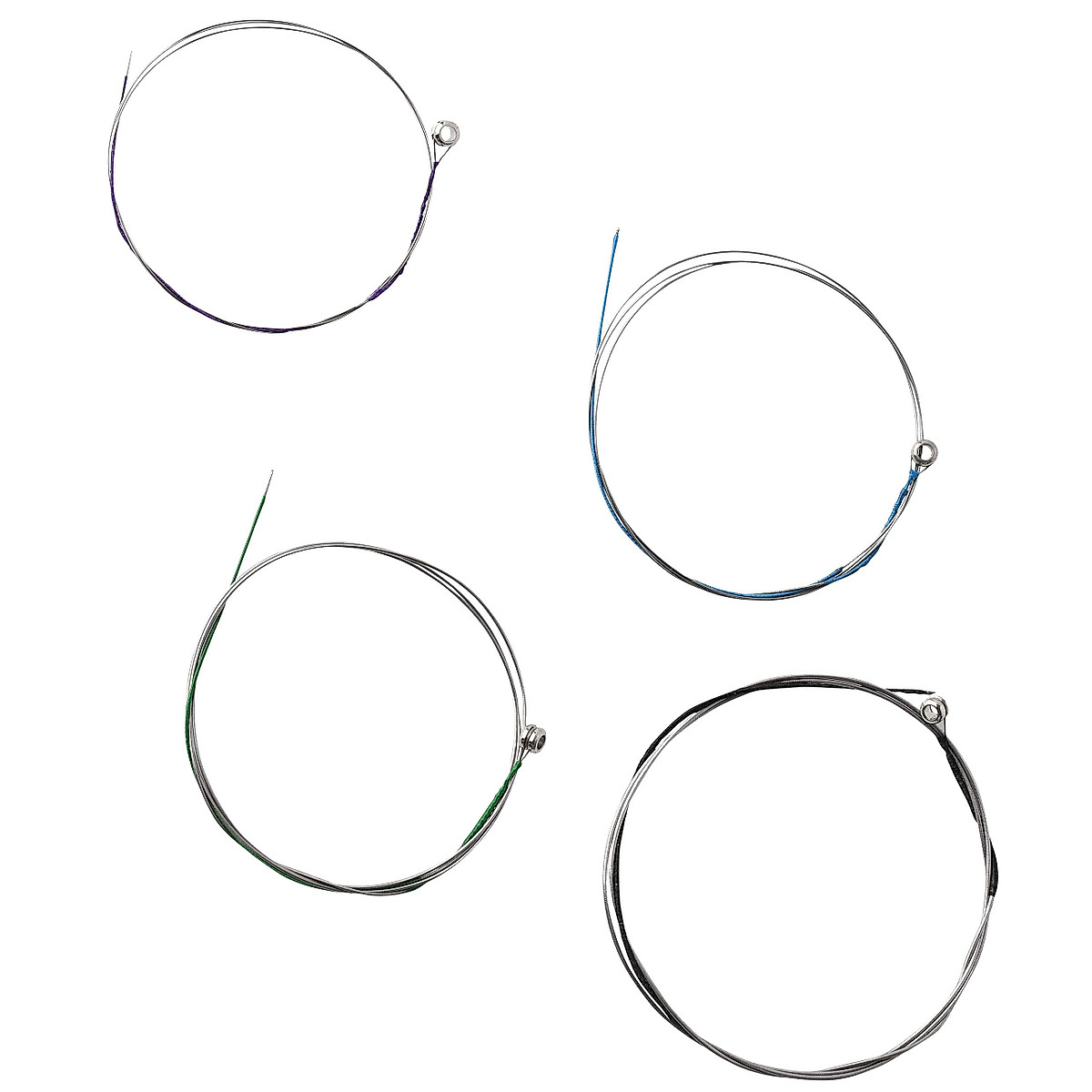 Cecilio 4 Packs of Stainless Steel Violin Strings 4/4 Full Set with E, A, D, G Strings for Electric and Acoustic Violins - Reliable and Affordable Replacement for your Fiddle