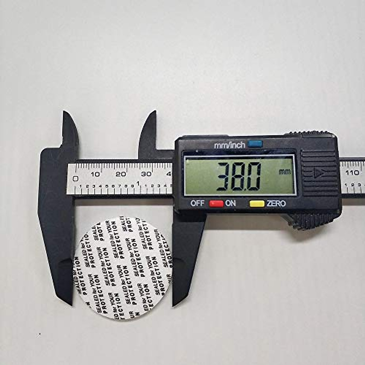 NANSHINE 38mm/ 1.5" Pressure Activated Seals Cap Liners Foam Sealing inserts for Glass & Plastic Jar Bottles Containers No Induction Sealer Needed 500pcs