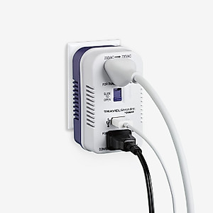 INFINITIPRO by Conair Travel Voltage Converter with Adapter Plugs for Hair Styling Tools & Appliances by Travel Smart