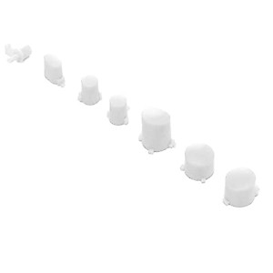 CUEA Game Handle Repalcement Button, Game Controller Button Set Comfortable Feel for Series X(White)