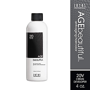 AGE beautiful Permanent Hair Color Dye Liqui Creme | 100% Gray Coverage | Anti-Aging Haircolor | Biotin for Thicker, Fuller Hair | Professional Salon Coloring | 7RC Dark Strawberry Blonde