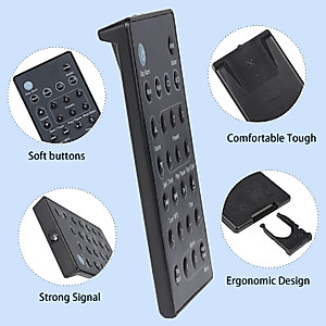 2 pcs New Universal Replacement Remote Control Compatible with Bose Remote Control, Compatible with Bose Sound Touch Wave Music Radio System I II III IV Generation AWRCC1 and AWRCC2 (NO Battery)