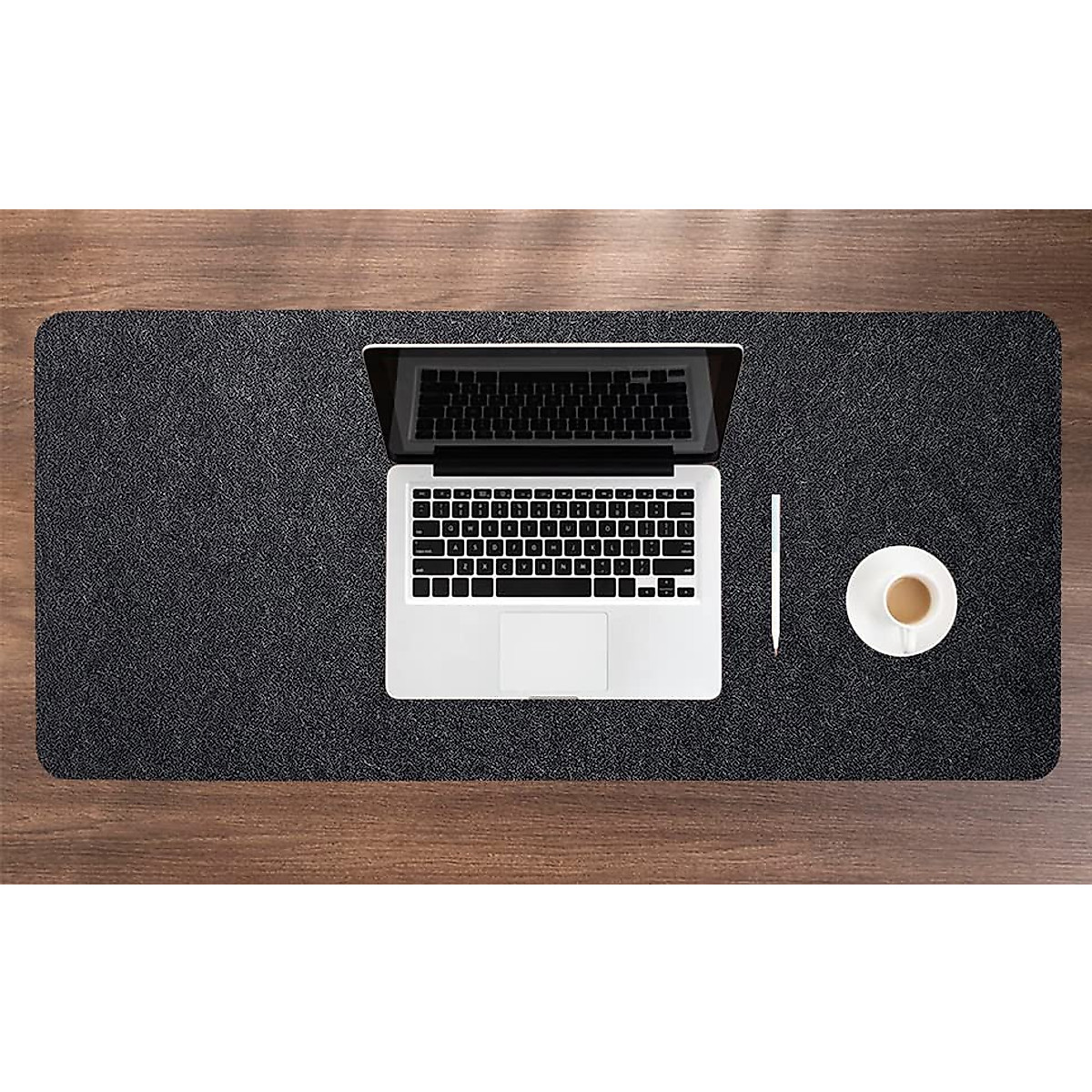 DAWNTREES Large Felt Desk Pad , 40''x16'' Full Desk Mouse Pad, Desk Pad for Keyboard ,Computer Mat for Desk ,100X40cm Felt Desk Mat for Desk Pad Protector