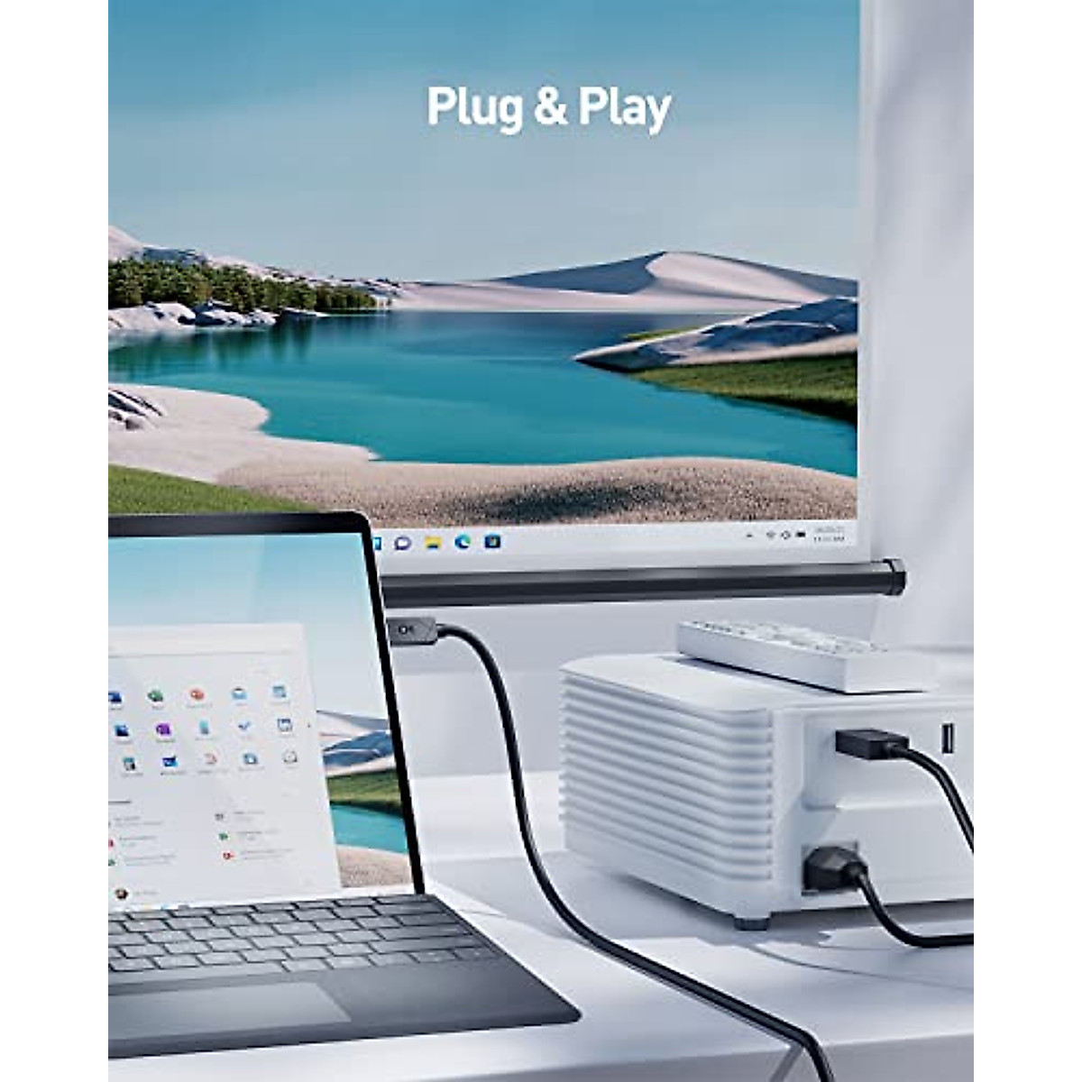 [Designed for Microsoft Surface] Cable Matters 48Gbps USB-C to HDMI Cable 6 Feet / 1.8 Meters Supports 4K 120Hz and 8K 60Hz HDR - USB4, Thunderbolt 3 and Thunderbolt 4 Port Compatible