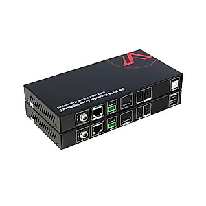 AV Access HDBaseT DisplayPort KVM Extender, Zero Latency, 4k@30Hz/1080P@120Hz DP 1.2 PoE Extender with 2 USB 2.0 Ports for Keyboard and Mouse, EDID, PoE Function, Over Single Cat5e/6/6a/7 Up to 330ft