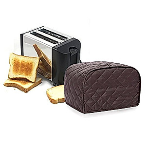 Fellibay Toaster Cover Polyester Toaster Holder Dust Fingerprint Protection for 4 Slice Toaster (Coffee)