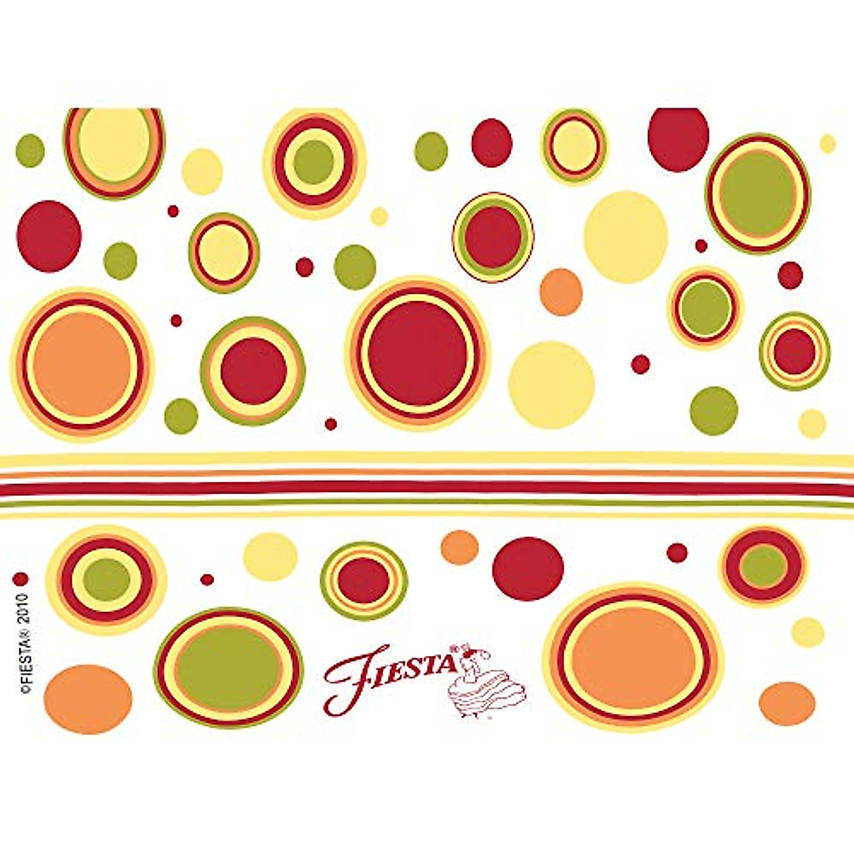 Tervis Made in USA Double Walled Fiesta Insulated Tumbler Cup Keeps Drinks Cold & Hot, 24oz - No Lid, Sunny Dots