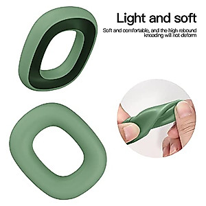 AWINNER Ear Pad Case Compatible for AirPods Max,Washable Soft Silicone Protective Frame Full Cover (Green)