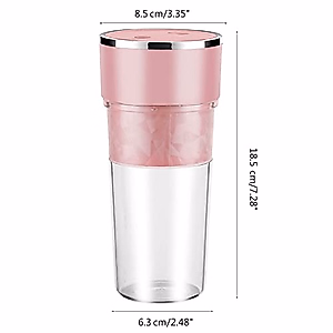 JzcsdkSIL USB Rechargeable Portable Mixer 4 Juicer Cup Citrus Lemon Vegetable Fruit Squeezer Cooking Machine Multi-functional Food Processor Extractor Pc Edible Grade Blender, Green