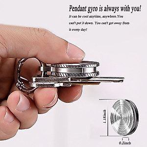 2 Pcs Desk Spinning Toy Kinetic Desk Toys Spinning Gyro Gyroscope Toy Desktop Gyro Fidget Spinner Desktop Decompression Toy Optical Illusion Fidget Toys Desk Top Spinner