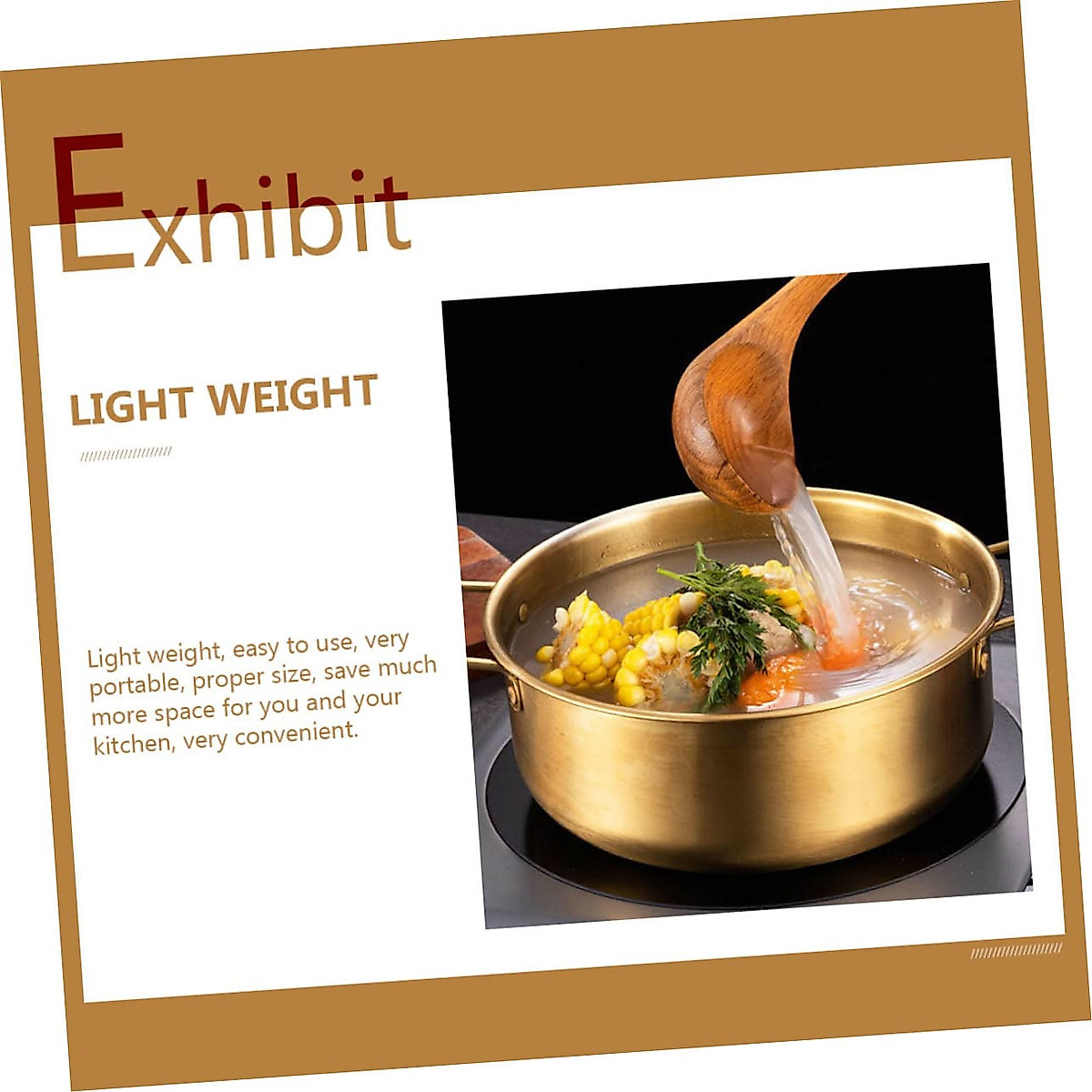 SHOWERORO Kitchen Cooking Pots Stainless Steel Cooking Pot Kitchen Stainless Steel Cookware