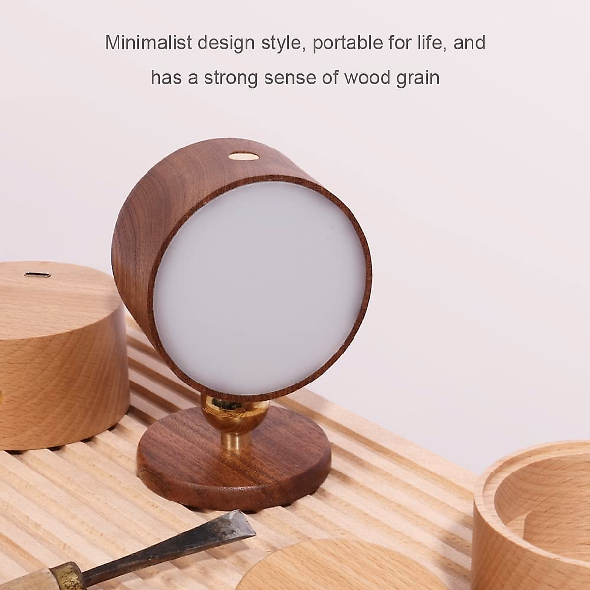 Wooden Magnetic Wall Sconce,Wireless Led Wall Mounted Reading Lights USB Rechargeable Light Stepless Dimming Night Lights Magnetic Cabinet Light,Lamps for Kid Study Bedside (Sapele)