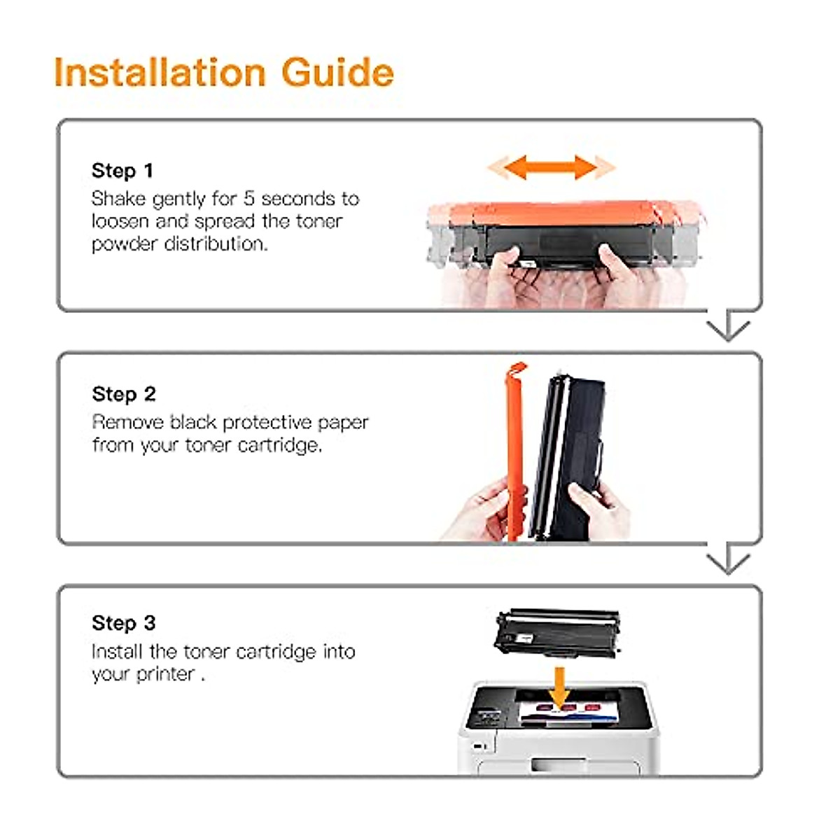 E-Z Ink (TM) Compatible Toner Cartridge Replacement for Brother TN-433 TN433 TN433bk TN431 compatible with HL-L8260CDW HL-L8360CDW MFC-L8610CDW MFC-L8900CDW (2 Pack, Black)