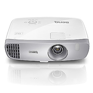BenQ DLP HD Projector (HT2050) - 3D Home Theater Projector with All-Glass Cinema Grade Lens and RGBRGB Color Wheel,Silver/white