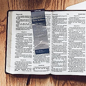 Christian Bookmark with Bible Verse, Pack of 25, Scripture Themed, Your Word I Have Hidden in My Heart, Psalm 119:11