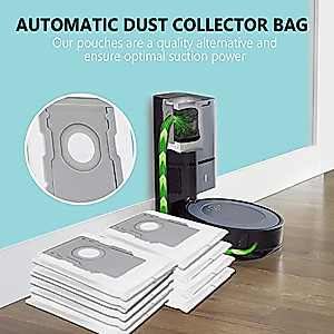 10 Packs Vacuum Bags for iRobot Roomba i7 i7+ j7 j7+/Plus (7550) i3 i3+ (3550) i4 i4+(4552) i6 i6+ (6550) i8 i8+ (8550) s9 s9+ (9550) i & j & s Series Clean Base Automatic Dirt Disposal Bags