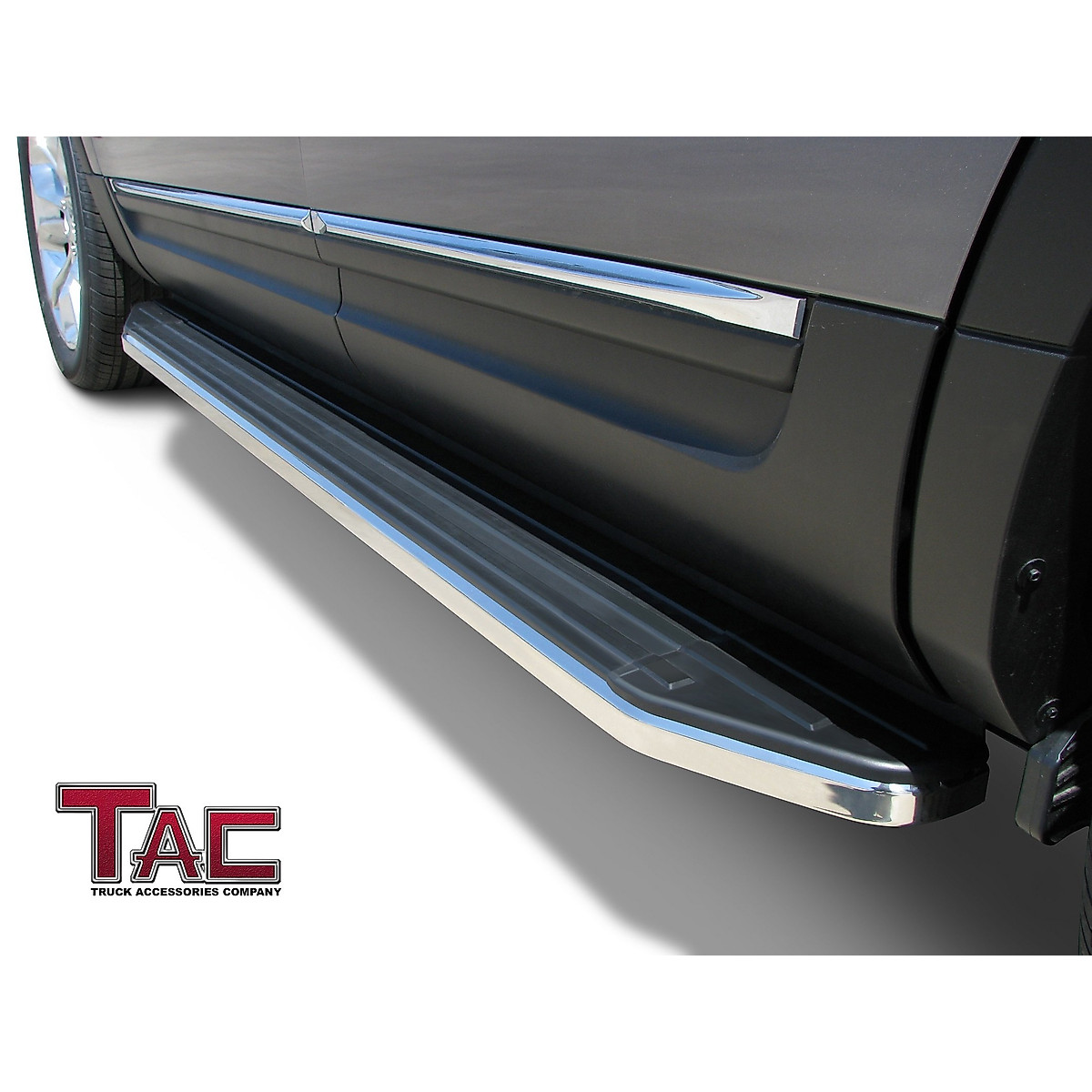 TAC Running Boards Fit 2011-2019 Ford Explorer SUV Aluminum Black Side Steps Nerf Bars Step Rails Truck Pickup Rock Panel Off Road Exterior Accessories (2 Pieces Running Boards)