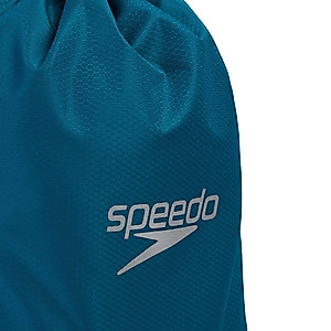 Speedo Unisex Adult Pool Bag Pool Bag, Nordic Teal/Black/Green Glow, One Size