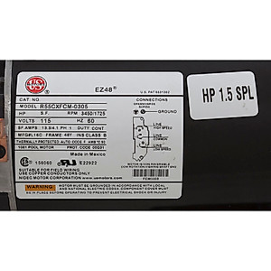 Waterway Plastics 806105361486 3420610-1U WW Ex2 1.5hp 115V 2-Speed 48fr 2" OEM Pump