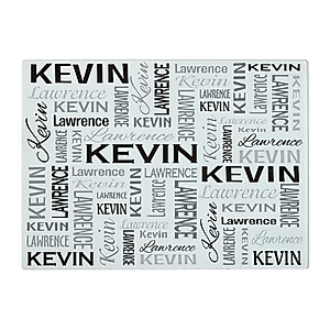 Let's Make Memories Personalized Glass Cutting Board - Durable & Shatter Resistant - Customize Cutting Boards for Your Kitchen with Your Name - 15.25" L x 11.25" W - Gray