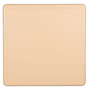 Flash Furniture 24" Square Natural Plastic Height Adjustable Activity Table Set with 4 Chairs