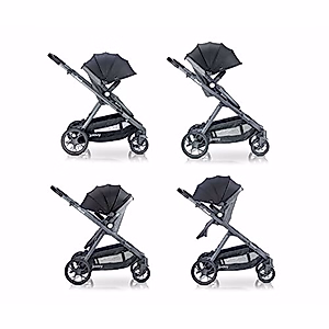 Joovy Qool Stroller, Customizable Stroller, Single, Double, Triple, Black Melange
