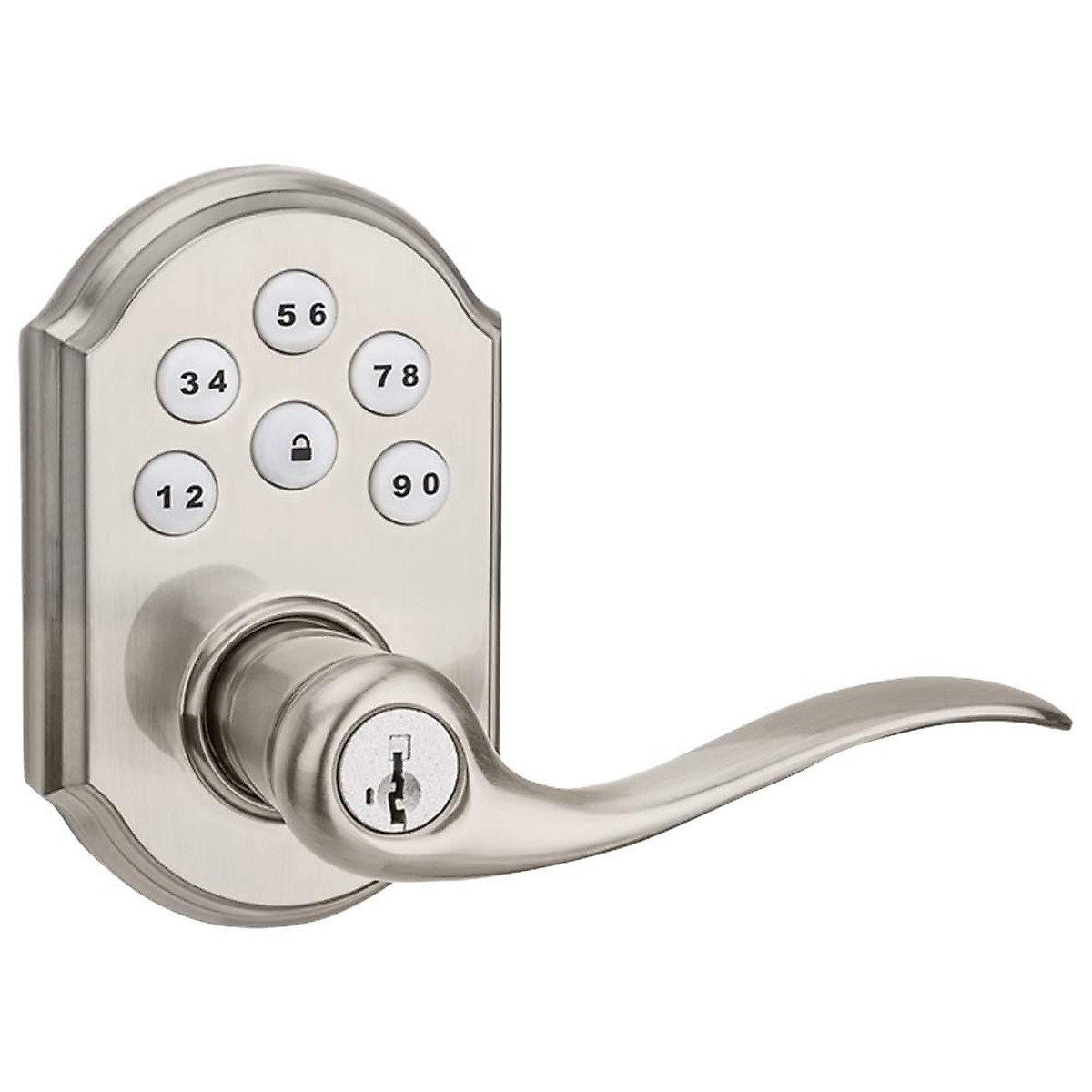 Kwikset 99120-037 SmartCode 912 Z-Wave Plus Leverset, Satin NIckel