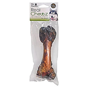Pet Factory Real Chewz 6-8" Pork Femur Bone Dog Chew Treat, 100% All-Natural - 1 Count/1 Pack