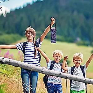 AUPET Water Bottle Carrier,Insulated Neoprene Water Bottle Holder Bag Case Pouch Cover 1000ML or 750ML,Adjustable Shoulder Strap, Great for Stainless Steel and Plastic Bottles