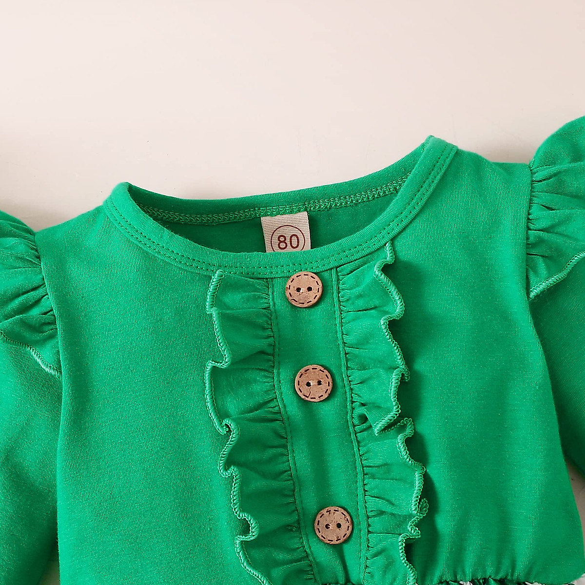 Toddler Baby Girl St. Patrick's Day Dress Lucky Green Shamrock Skirt Outfit Kids St. Patrick's One-Piece Clothing (Green, 18-24 Months)