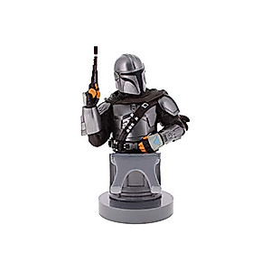 Exquisite Gaming: Star Wars: The Mandalarian - Original Mobile Phone & Gaming Controller Holder, Device Stand, Cable Guys, Licensed Figure