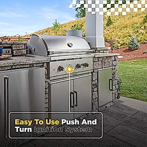 Coyote C-Series 36-Inch 4-Burner, Built-in Natural Gas Grill - C2C36NG